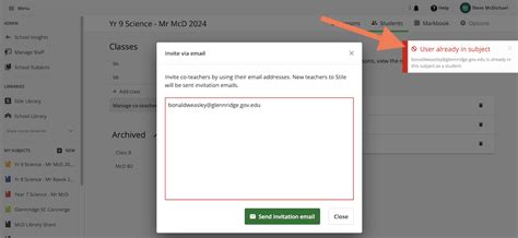 Add Another Teacher To Your Subject Or Remove A Co Teacher Help Centre