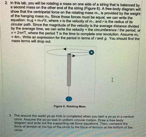 Solved 2in This Lab You Will Be Rotating A Mass On One