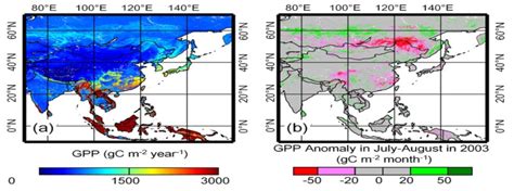 A Spatial Patterns In Annual Gross Primary Productivity Gpp Download Scientific Diagram