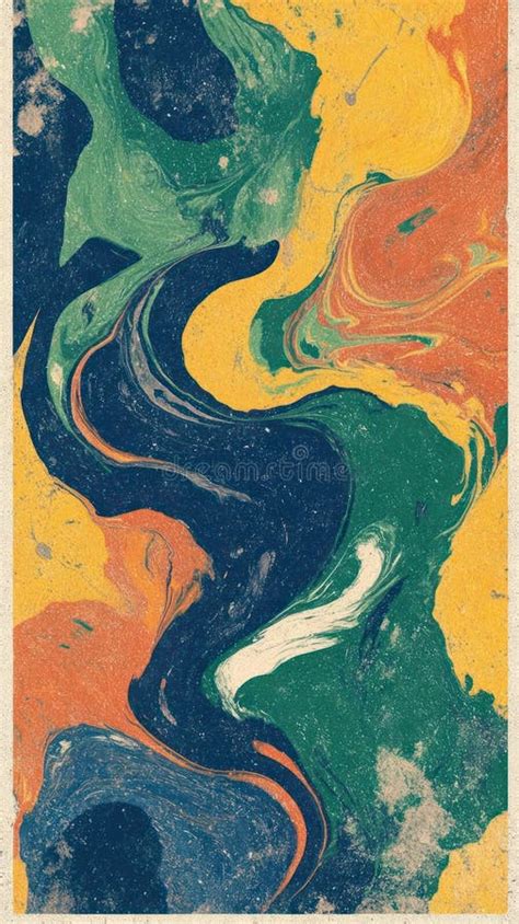 Abstract Swirling Colors In Vibrant Patterns Create A Dynamic Visual Effect Stock Illustration