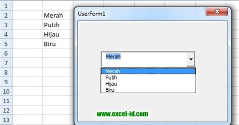 Function Cara Membuat Combobox Datanya Dari Range Worksheet Lain Rumus Ajaib