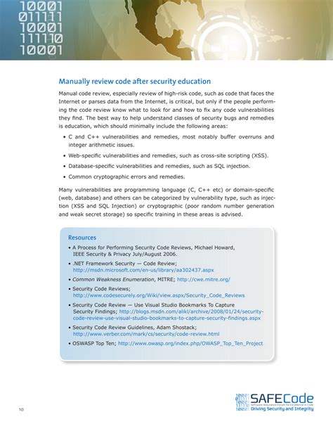 Fundamental Practices For Secure Software Development Safecode