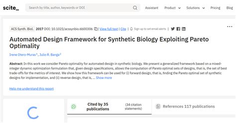 Automated Design Framework For Synthetic Biology Exploiting Pareto