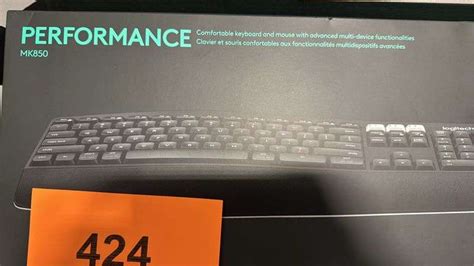 Logitech Mk850 Performance Keyboard And Mouse Set In Box Earls Auction Company