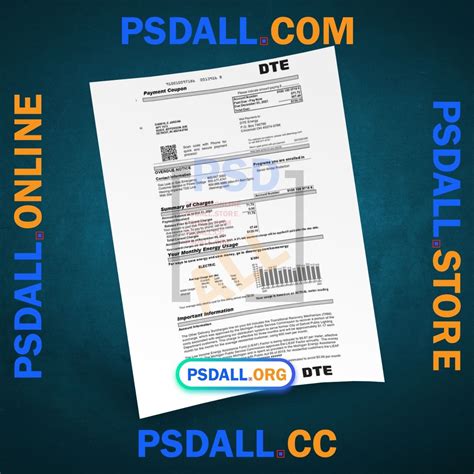 Usa Ohio Dte Energy Bill Pdf Template