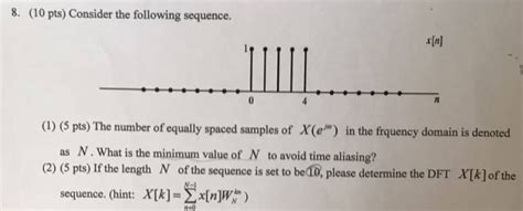 Pts Consider The Following Sequence III Chegg