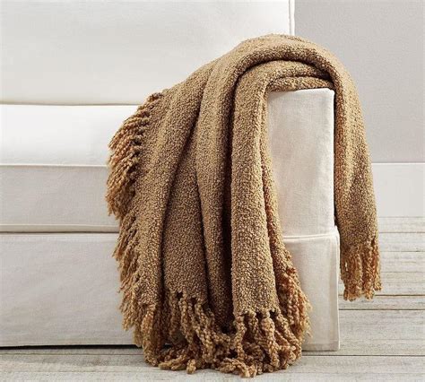 Dreamy Brown Handwoven Fringe Throw