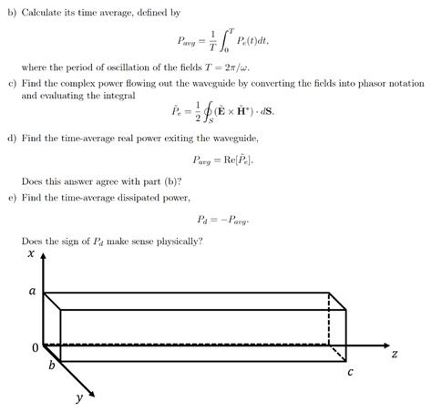 Ty Consider A Section Of Rectangular Waveguide Shown