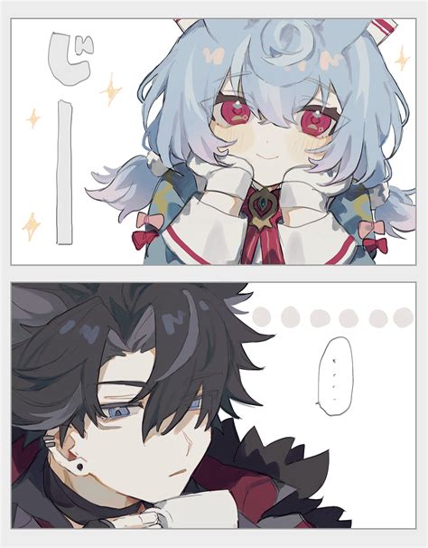 Wriothesley And Sigewinne Genshin Impact Drawn By Inagoinaire Danbooru