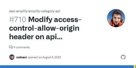 modify access control allow origin header on api request graphql · issue 710 · aws amplify