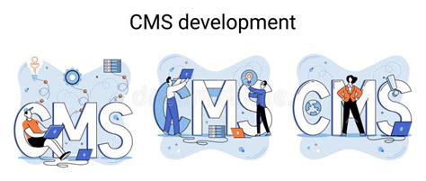 Concept Of Digital Content Management System Cms Development Software Metaphor Program