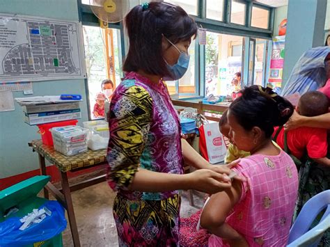 ဒဂုံမြို့သစ် မြောက်ပိုင်း မြို့နယ်၌ အသက် ၂ လမှ ၁ နှစ်ခွဲအထိ ကလေးငယ်များနှင့် ကိုယ်ဝန်ဆောင်မိခင်မ