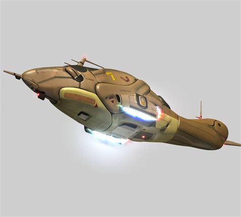 Ai Spaceship 3d Model Rigged Cgtrader