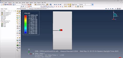 3d Crack Growth Abaqus Xfem Simulation Full Tutorial