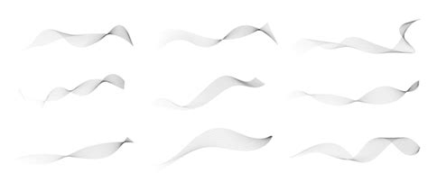 Premium Vector Set Of Abstract Gradient Waves