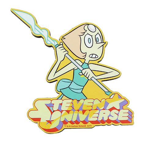 Steven Universe Crystal Gem Pearl Funky Chunky Wood Magnet
