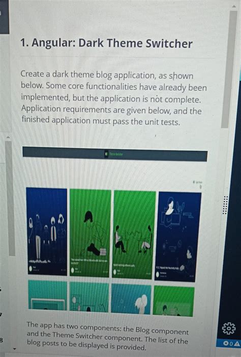 Solved 4 1 Angular Dark Theme Switcher A Create A Dark