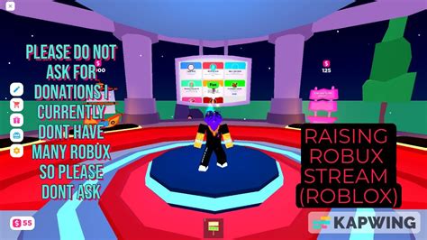 Pls Donate Raising Robux Stream Youtube