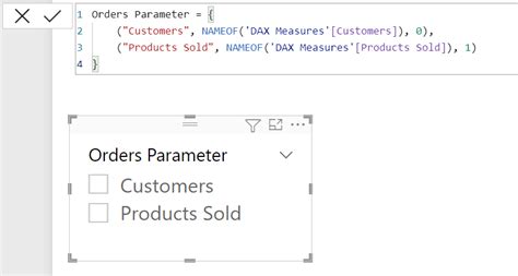 how to dynamically switch between measures in power bi visuals with