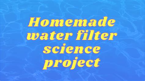 Diy Water Filter Science Project Luna Cline