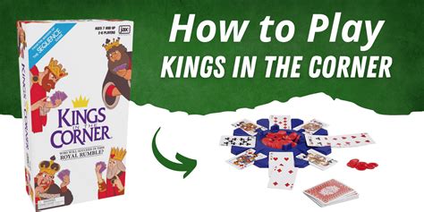 Kings In The Corner Rules Printable To Start The Player Must Mix The