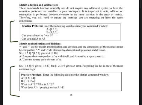 Solved Notes For The Addition And Subtraction The Chegg
