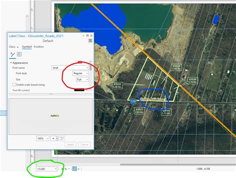 fixed font size from labeling features in arcpro r esri community