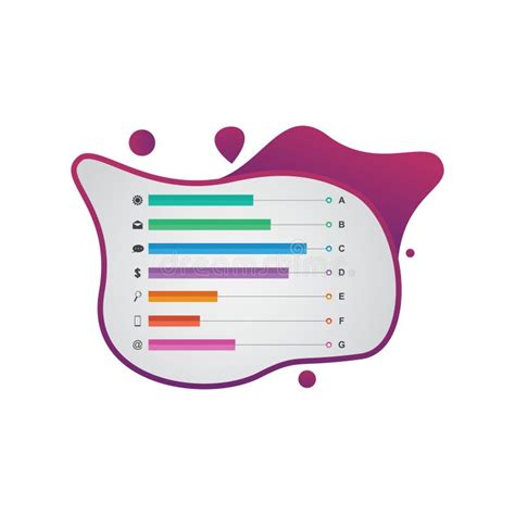 Bar Chart Graph Statistical Business Infographic In Gradient Fluid