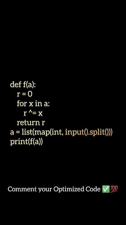 Comment Your Optimized Code ♥️🙌 Youtube