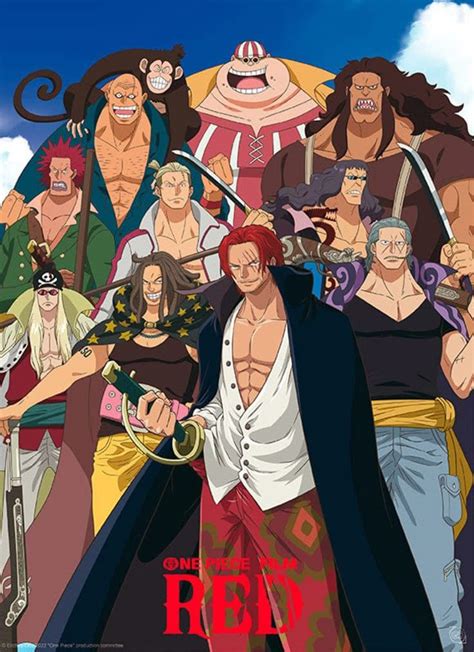 Poster One Piece Red Hair Pirates 38x52cm Yourdecoration Cartoni