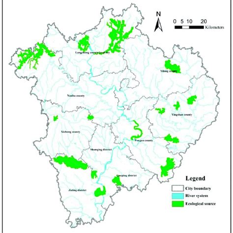 The Ecological Sources Were Mostly Distributed In The North And East Download Scientific