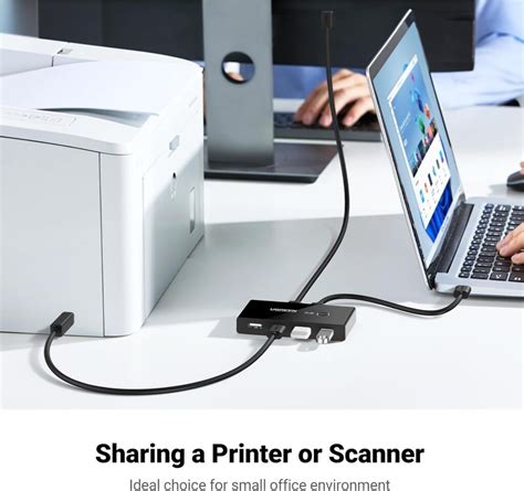 UGREEN 30767 USB 2 0 Switch 2 In 4 Output USB KVM Switch