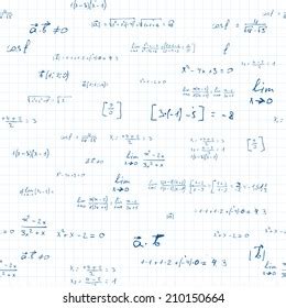 Mathematics Seamless Pattern Mathematics Formulas Stock Illustration Shutterstock