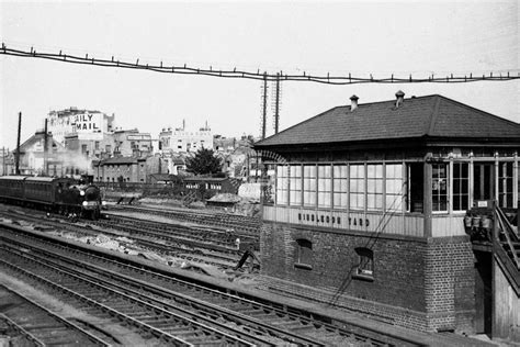 The Transport Library Lswr Shepperton Centre Column Signal Box Circa 1930s Lens Of
