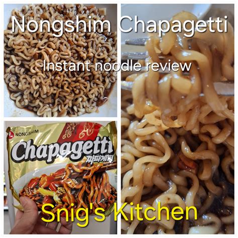 Snigs Kitchen Nongshim Chapagetti Noodle Review