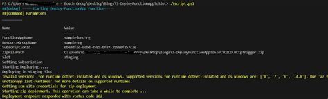 Deploying Azure Function App To Specific Slot Using Powershell