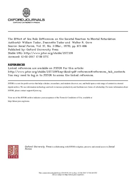 Pdf The Effect Of Sex Role Differences On The Societal Reaction To