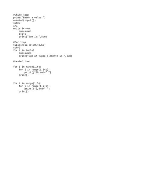 Looping Statement In Python Pdf