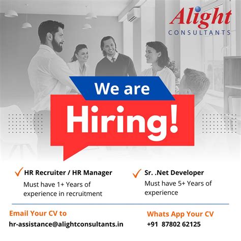 Alight Consultants Private Limited On Linkedin Hiring Hrmanager