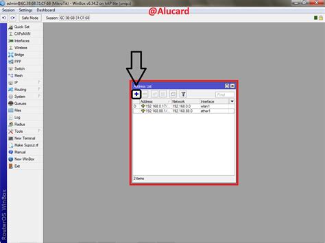 Setting Ip Address Mikrotik Via Winbox Jurnal Mikrotik
