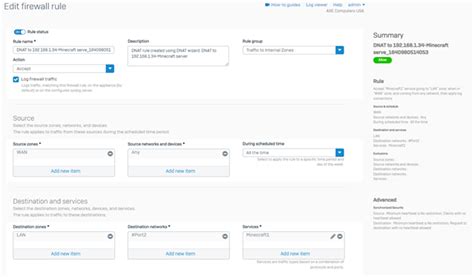 Minecraft Port Forward Through Dnat Discussions Sophos Firewall Sophos Community Connect