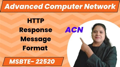 Response Message Format Lecture 2 Acn Msbte Padho Engineering