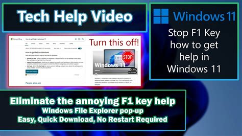 Stop F1 Popup Disable How To Get Help In Windows 11 File Explorer Tweak Fix Registry YouTube