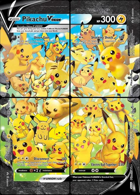 Multi Pikachu Pokemon Card
