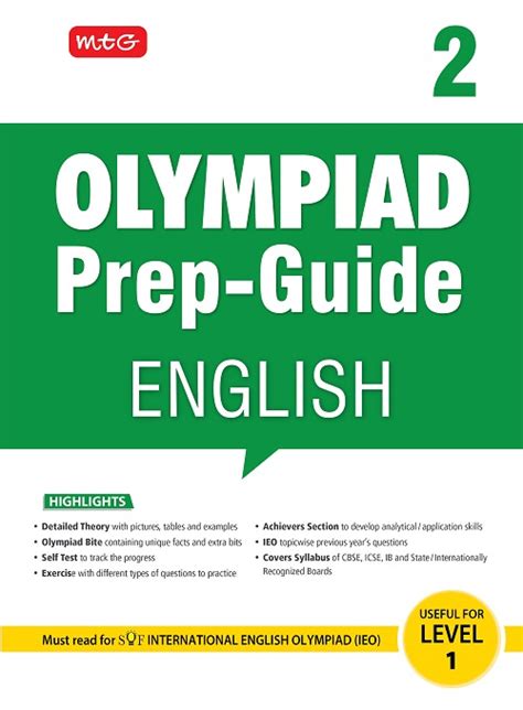 Olympiad Prep Guide English Class 2 Bookwalas