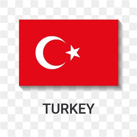 터키 아이콘 벡터 일러스트 레이 션의 국기 프리미엄 벡터