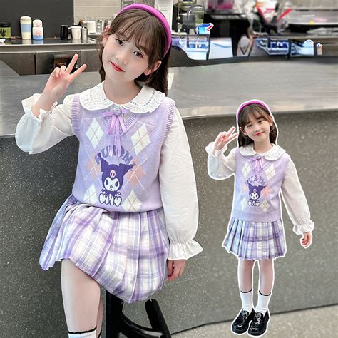 สาวฤดูใบไม้ผลิใหม่ เจเค ชุดเด็ก ชาม เสื้อกันหนาวเสื้อกั๊กวิทยาลัยลมเจ้า