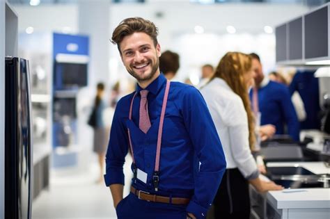 Premium Photo Generative Ai Illustration Of A Sales Associate