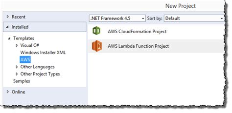 Aws Lambda Support In Visual Studio Aws Developer Tools Blog