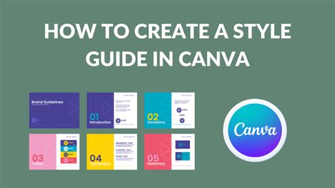 How To Create A Style Guide In Canva Template Fonts